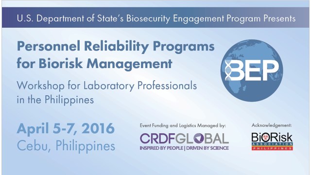 Attention: PRP Workshop Participants | BioRisk Association of the ...