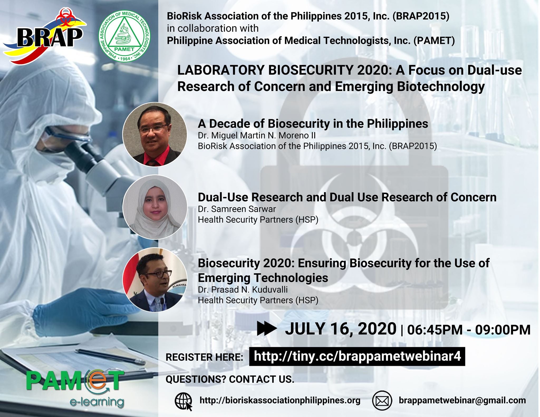 BRAP–PAMET Webinar 4 | BioRisk Association of the Philippines 2015, Inc ...