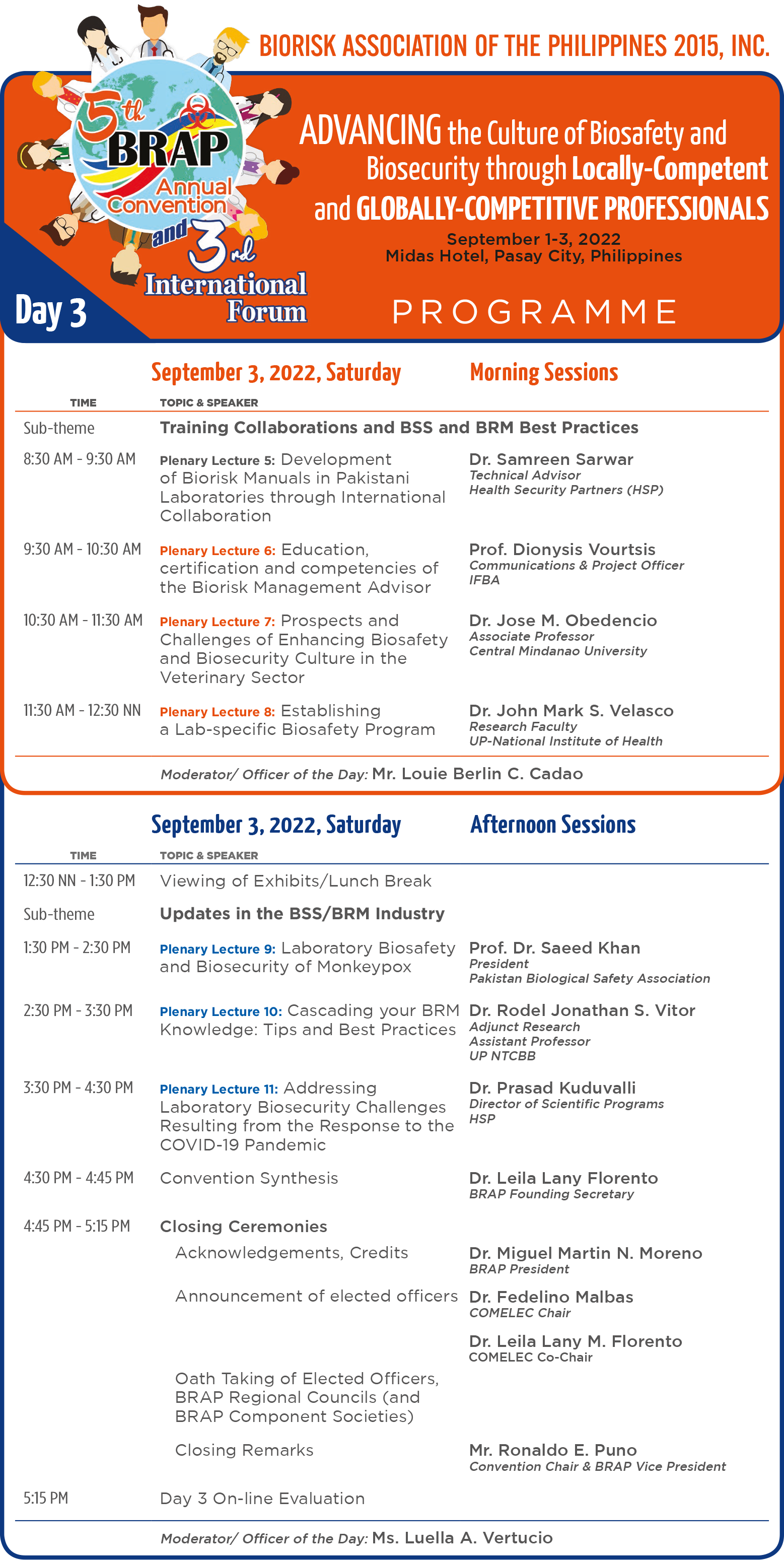 5th BRAP Annual Convention and 3rd International Forum Program ...