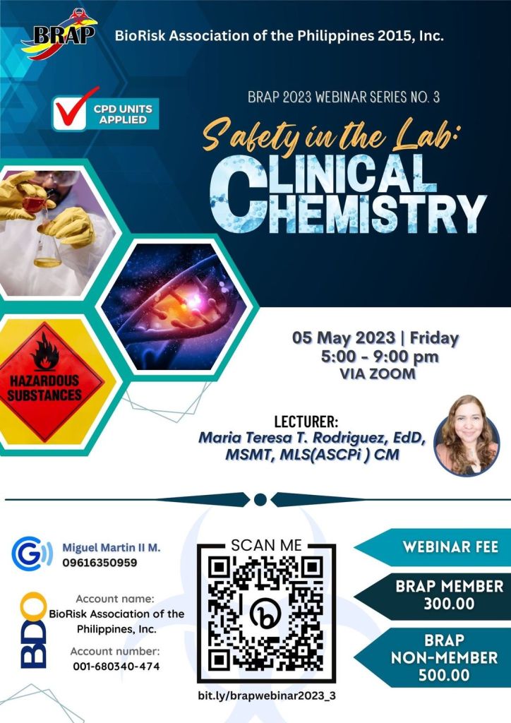 BRAP 2023 Webinar Series No. 3 | BioRisk Association of the Philippines ...