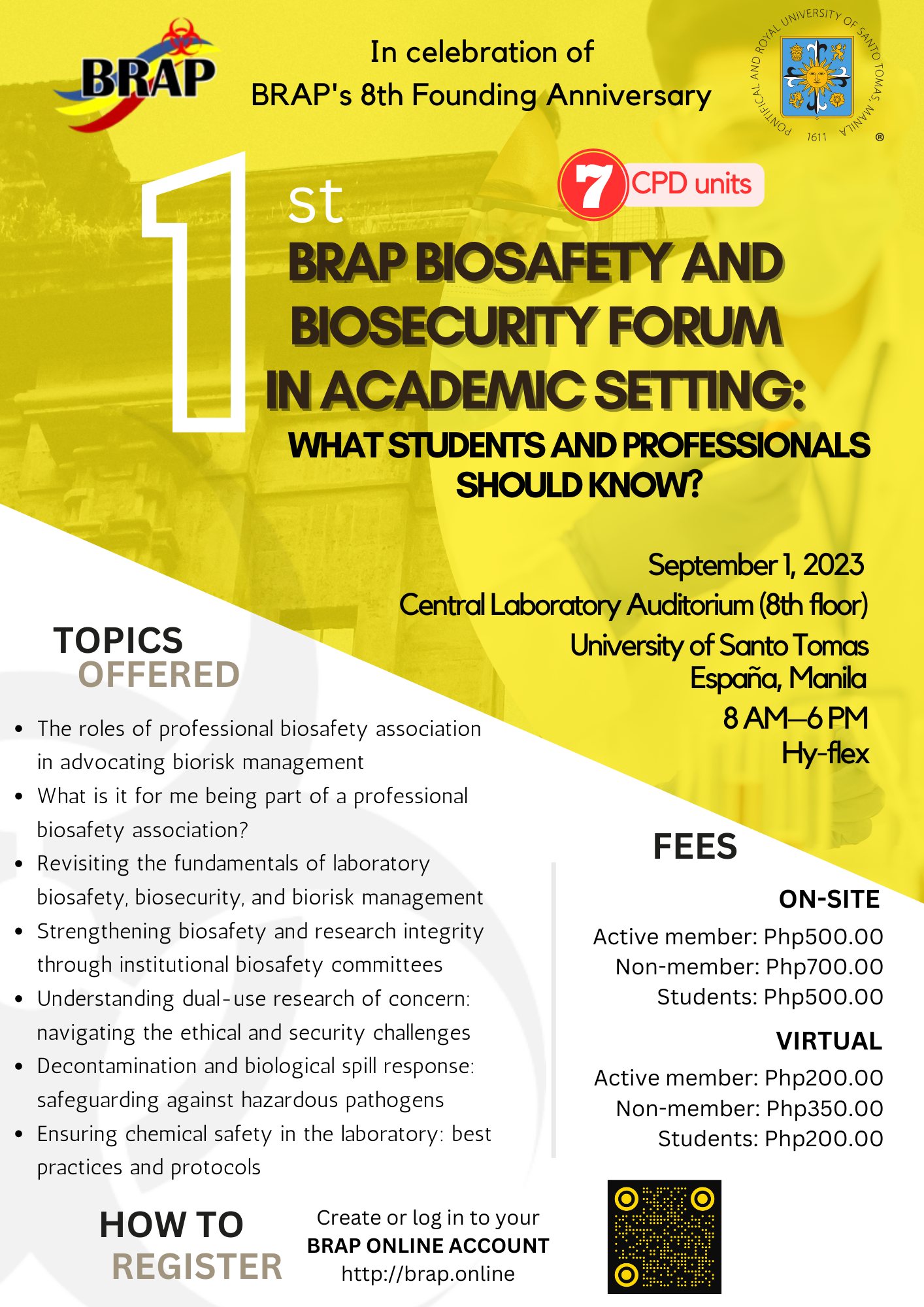 1st BRAP Biosafety and Biosecurity Forum | BioRisk Association of the ...
