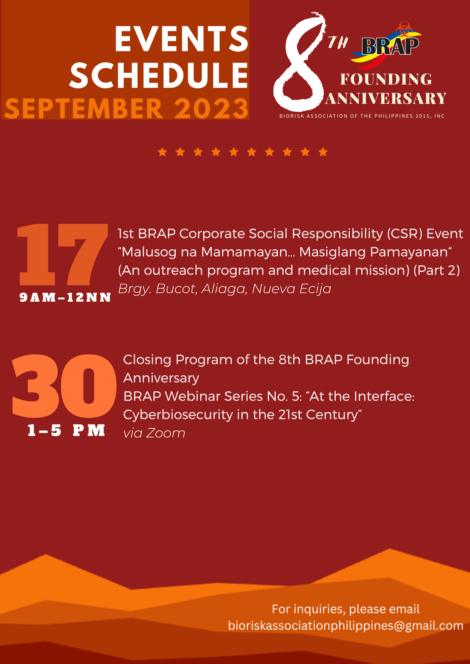 8th BRAP Founding Anniversary | BioRisk Association of the Philippines ...