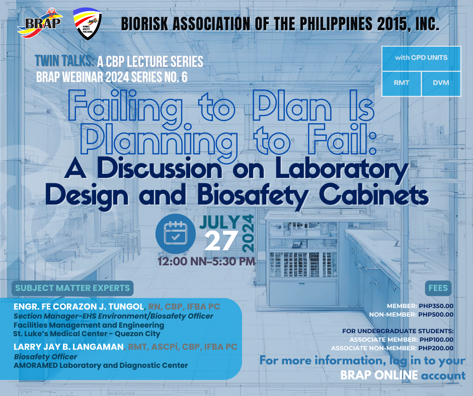 BRAP Webinar 2024 Series No. 6: Failing to Plan Is Planning to Fail: A ...