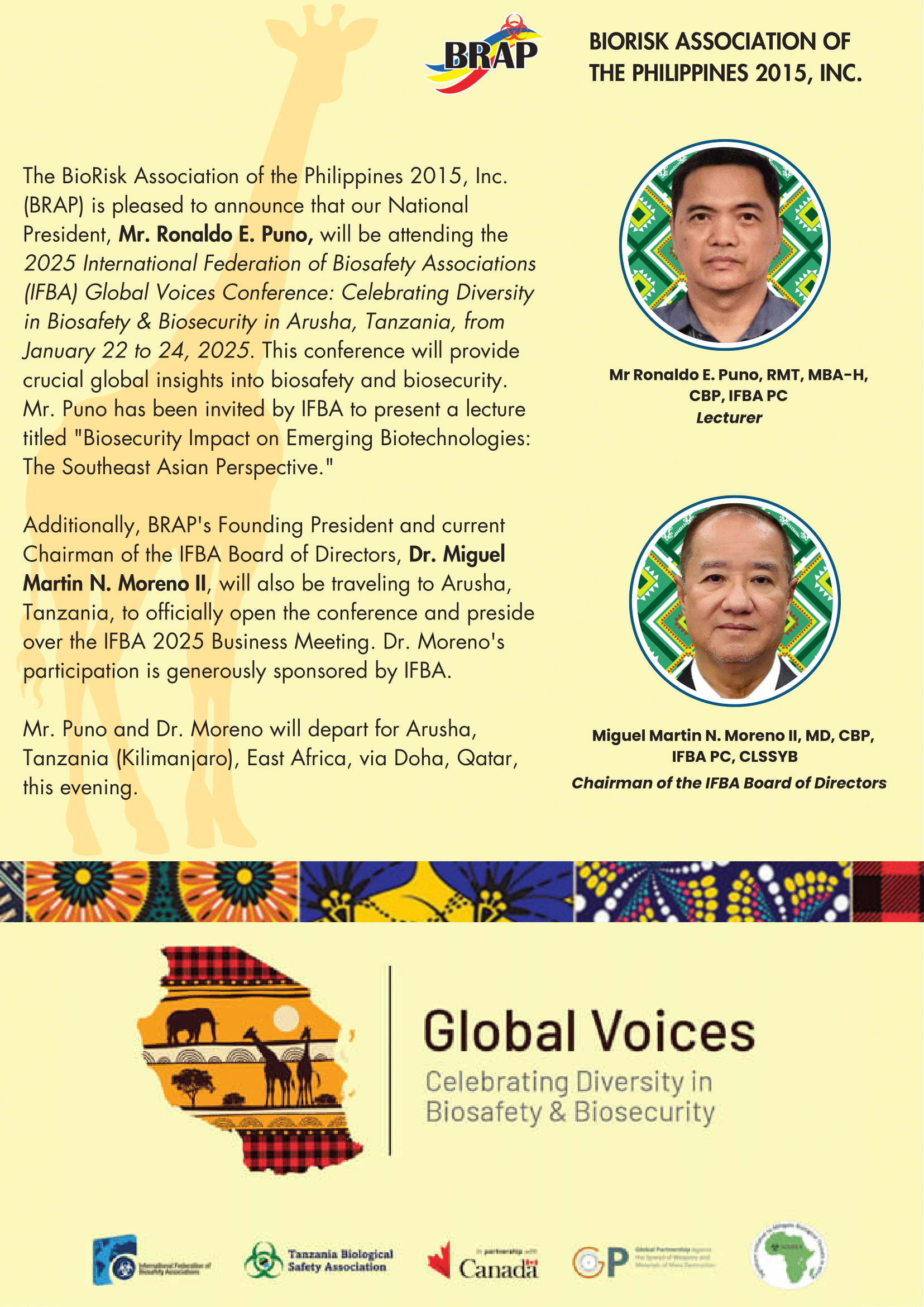 BRAP Attends IFBA 2025 Conference | BioRisk Association of the ...
