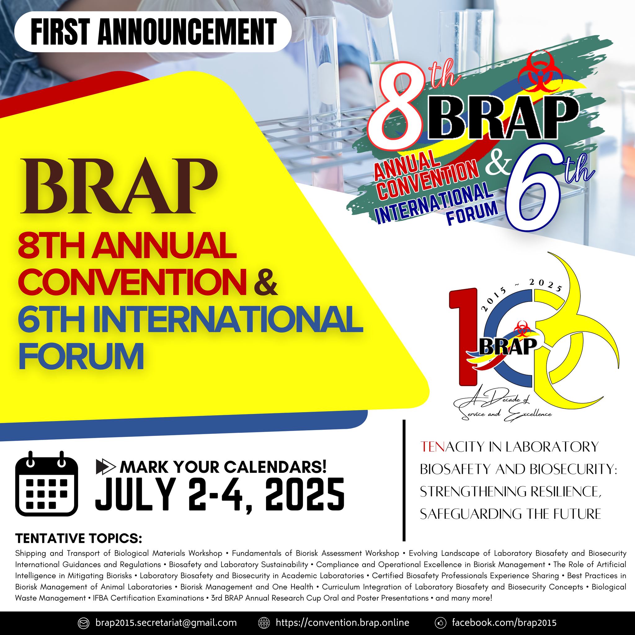 Mark your Calendars for the 8th BRAP Annual Convention and 6th ...