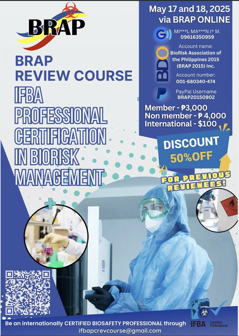 BioRisk Association of the Philippines 2015, Inc. (BRAP2015) | Assess ...