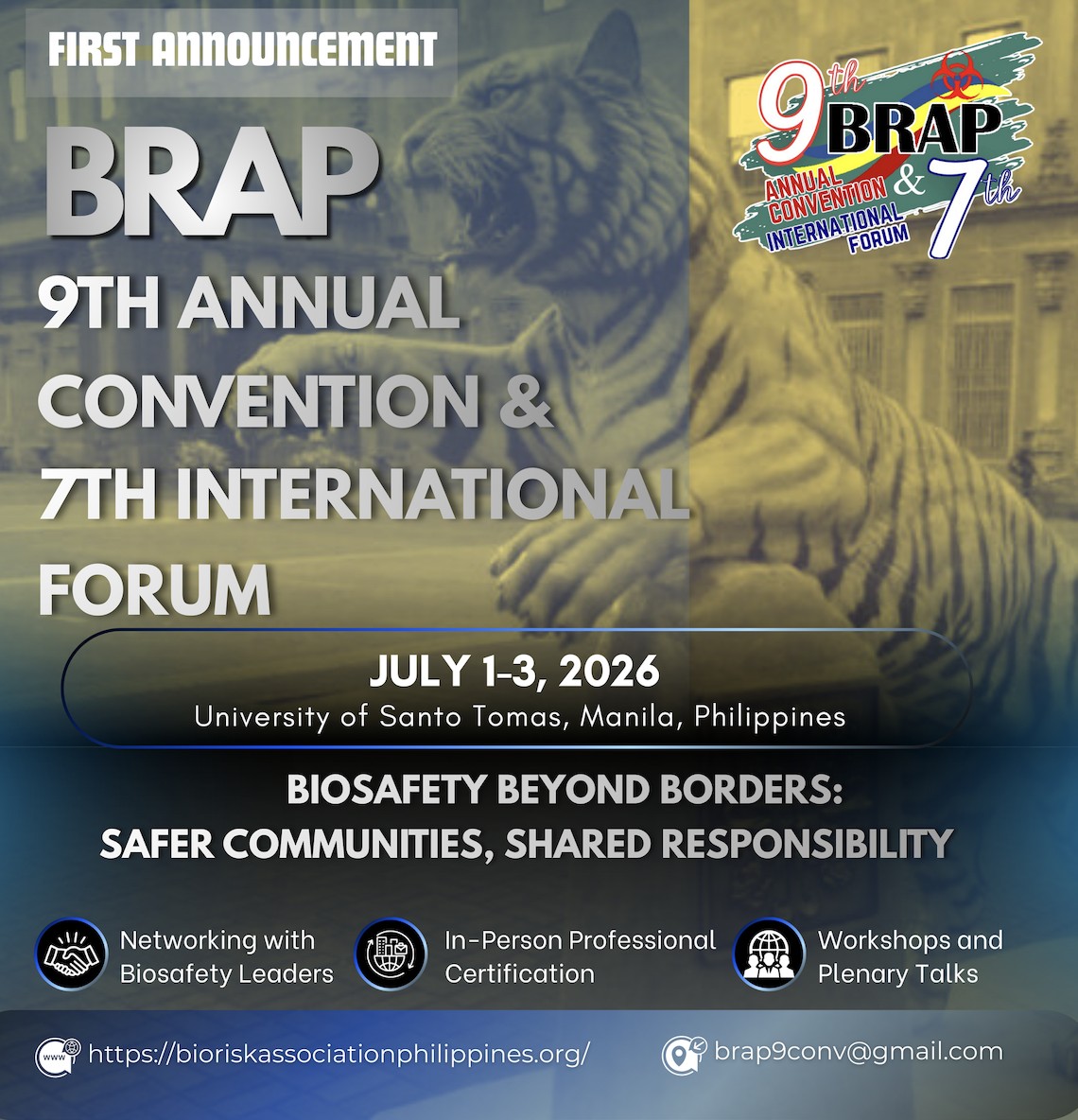 BRAP 9th Annual Convention and 7th International Forum | BioRisk ...