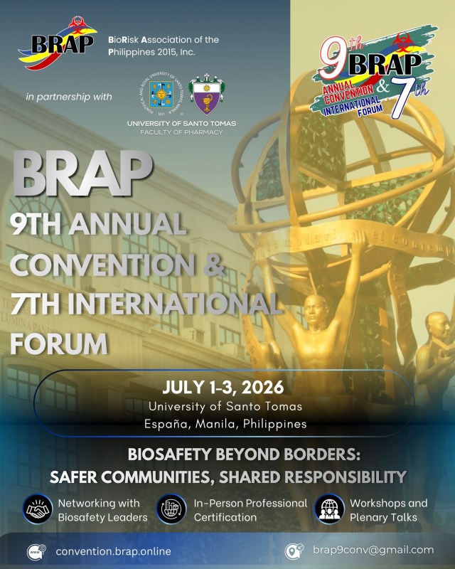 BioRisk Association of the Philippines 2015, Inc. (BRAP2015) | Assess ...